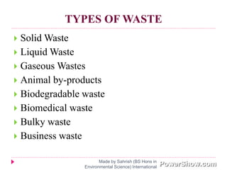 Solid waste management | PPSX