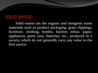 Solid waste management | PPT