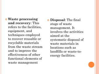 Solid waste management | PDF