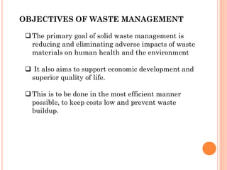 Solid waste management | PDF