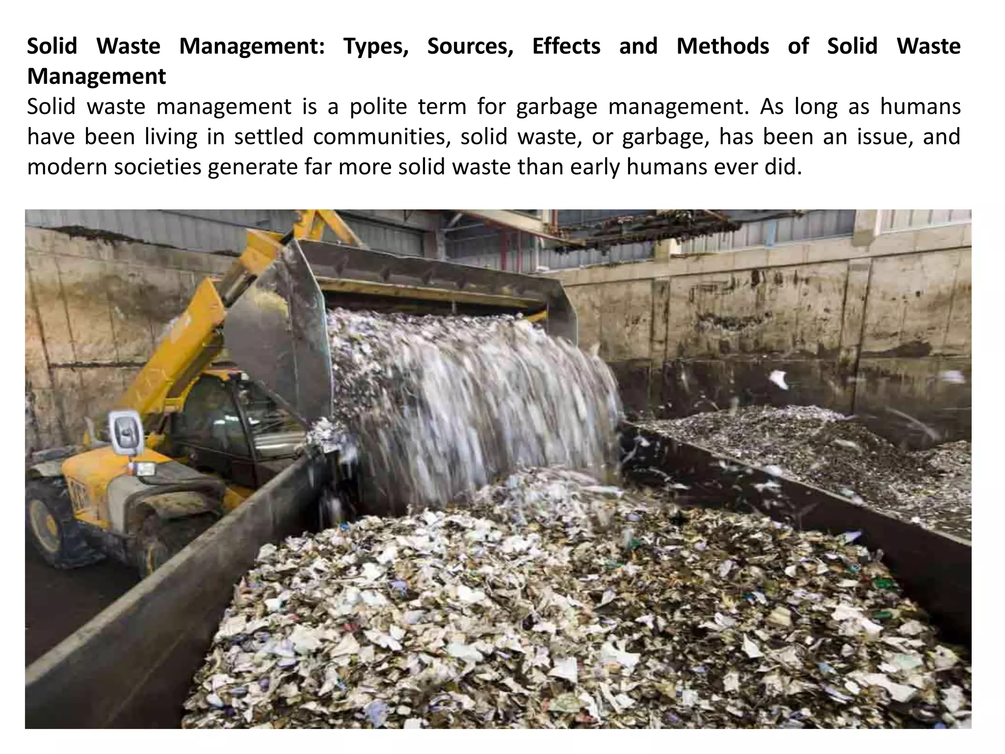 Solid waste management | PPTX