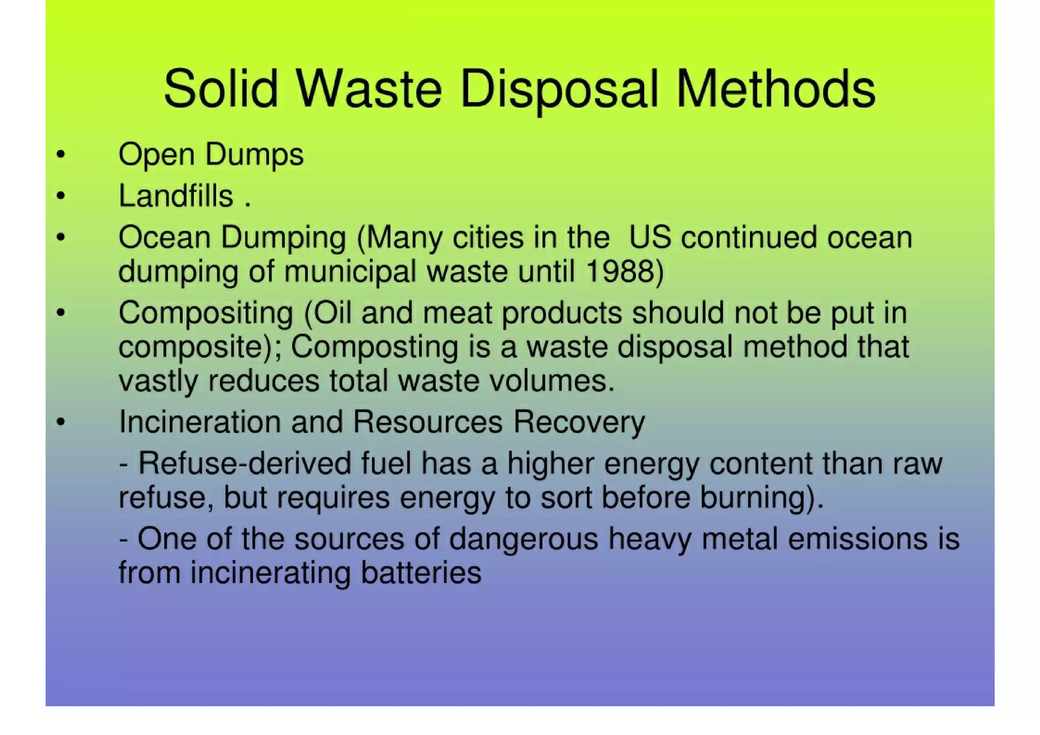 Solid Waste Management | PDF