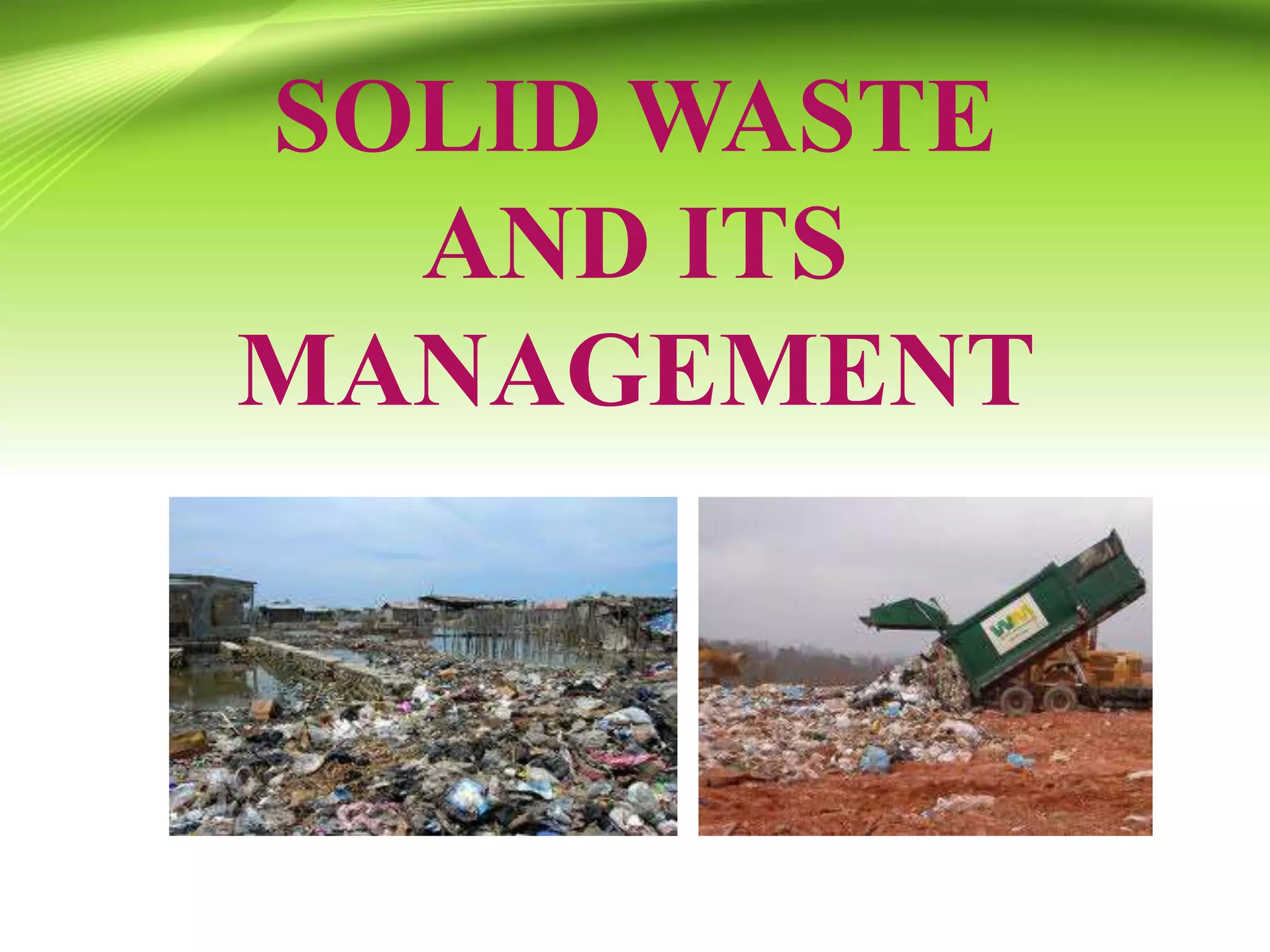 Solid waste management | PPT