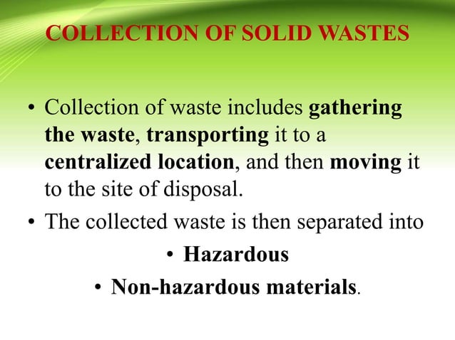 Solid waste management | PPT