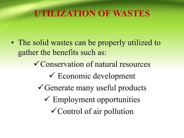 Solid waste management | PPT