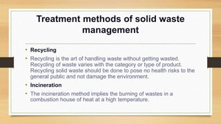 SOLID WASTE Management.pptx for students | PPTX