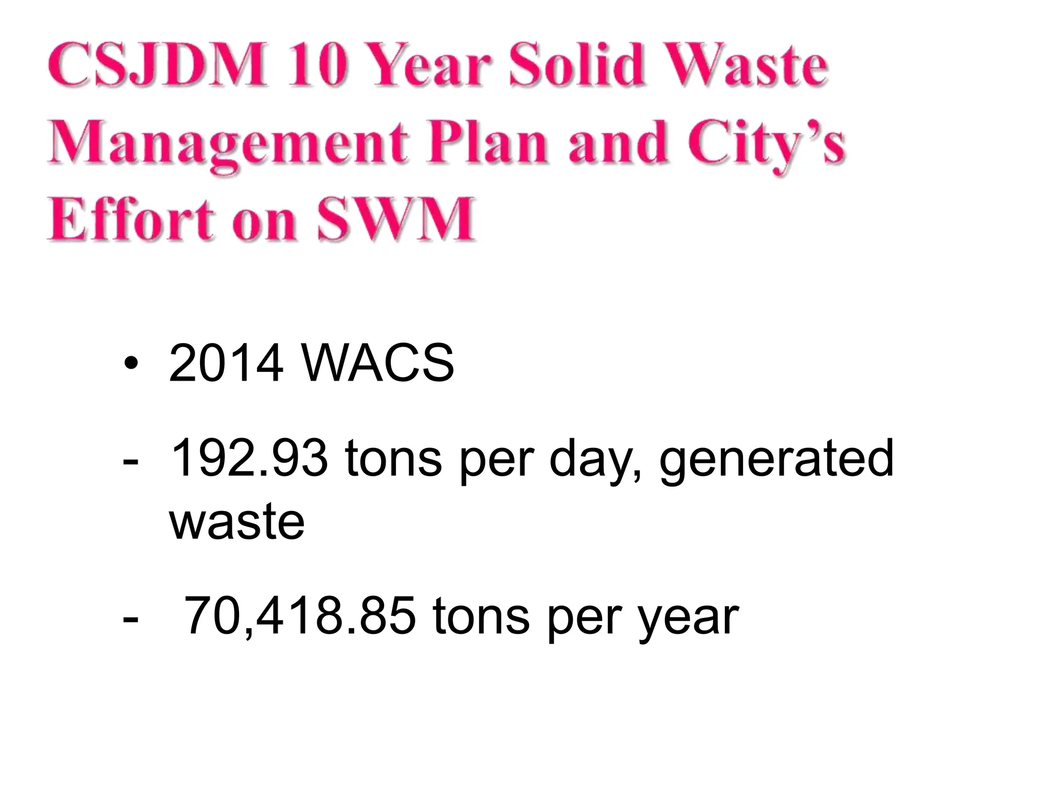 City Solid Waste Management: Best practices | PPTX