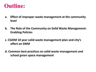 City Solid Waste Management: Best practices | PPTX