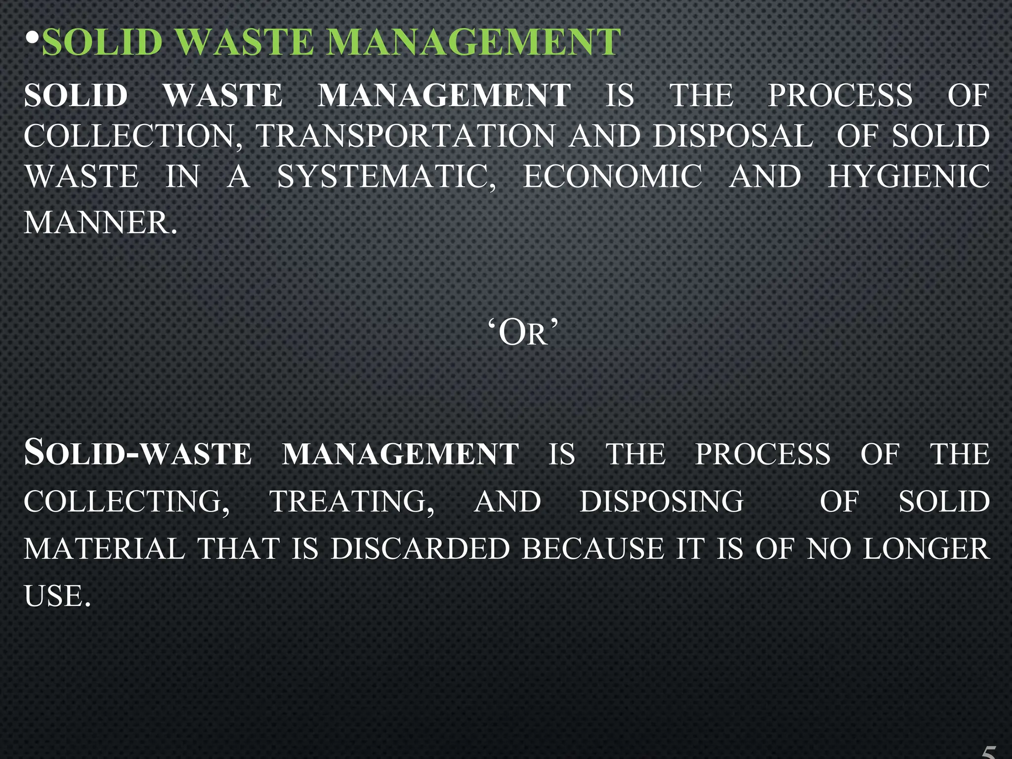 Solid waste management & Types of Basic civil Engineering notes by DJ ...
