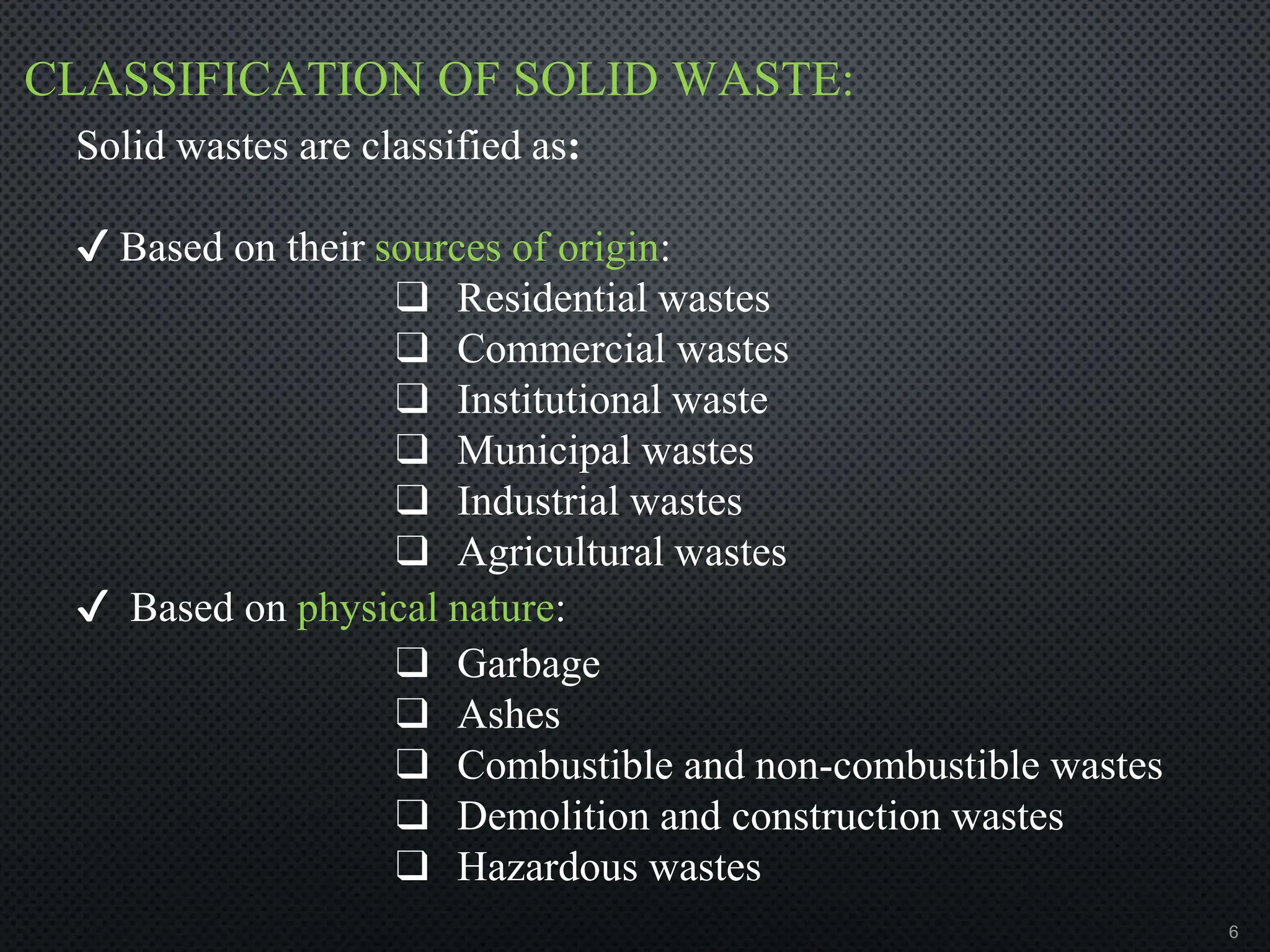 Solid waste management & Types of Basic civil Engineering notes by DJ ...