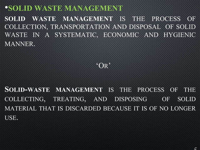 Solid waste management & Types of Basic civil Engineering notes by DJ ...