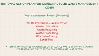 SOLID WASTE MANAGEMENT - Sustainable environment and Public Health | PPT