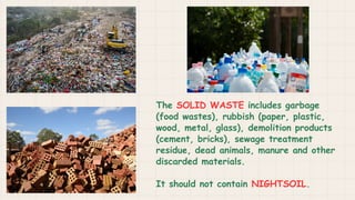 SOLID WASTE MANAGEMENT - Sustainable environment and Public Health | PPT