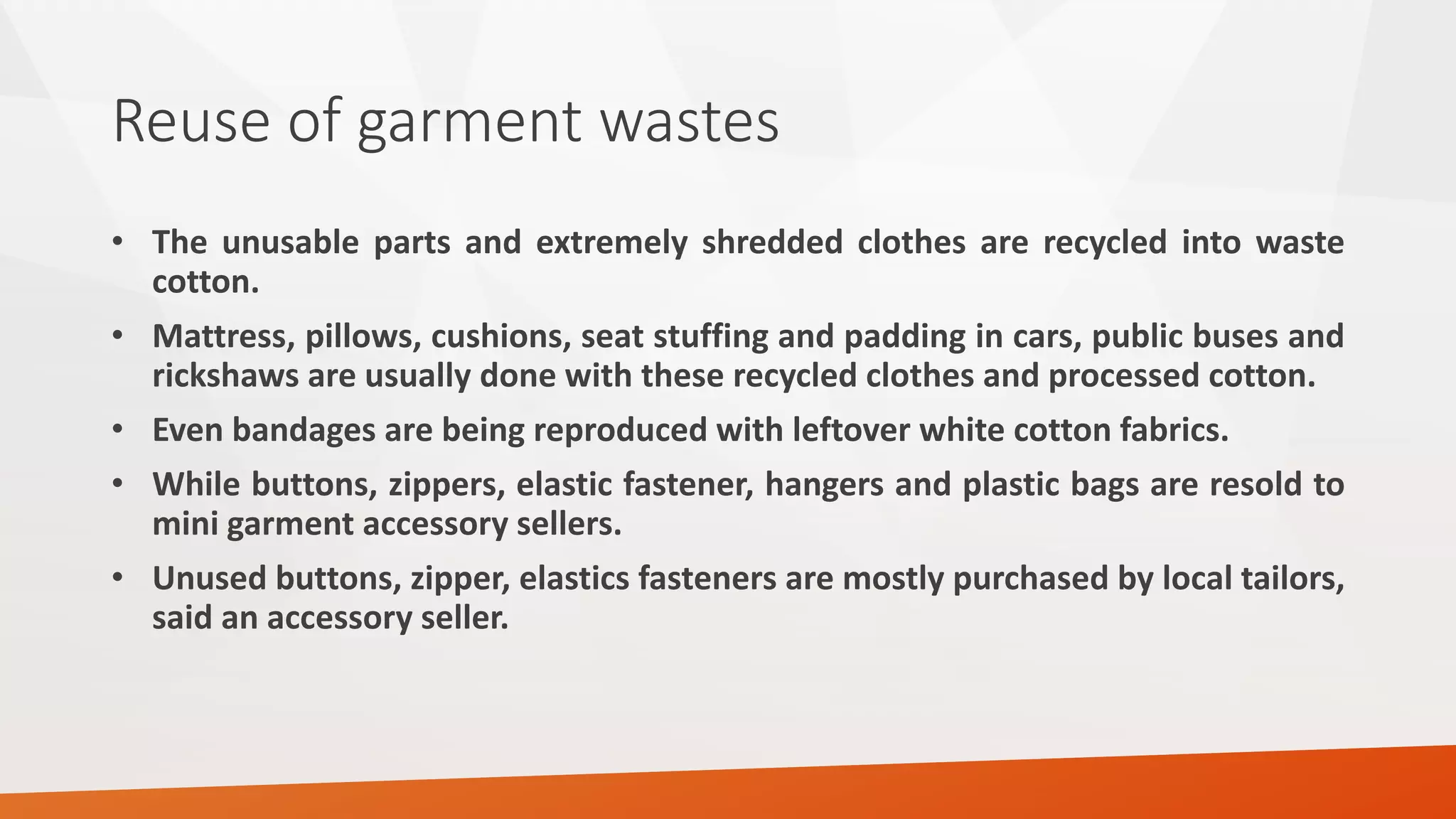 Solid Waste Management in garments industries in Bangladesh. | PPTX