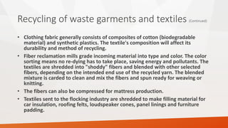Solid Waste Management in garments industries in Bangladesh. | PPT
