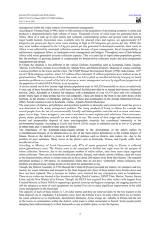 Solid waste management the case of komenda-edina-eguafo-abirem (keea) municipal in the central ...