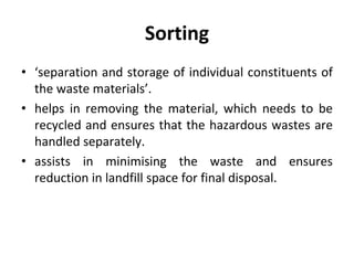 Solid Waste Management in the environment | PDF