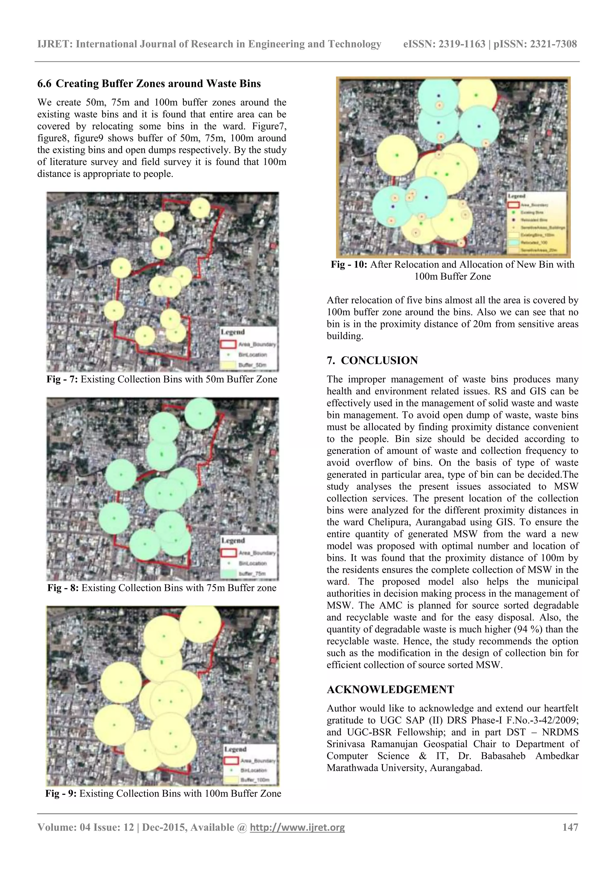 Solid waste management bin allocation and relocation by using remote ...