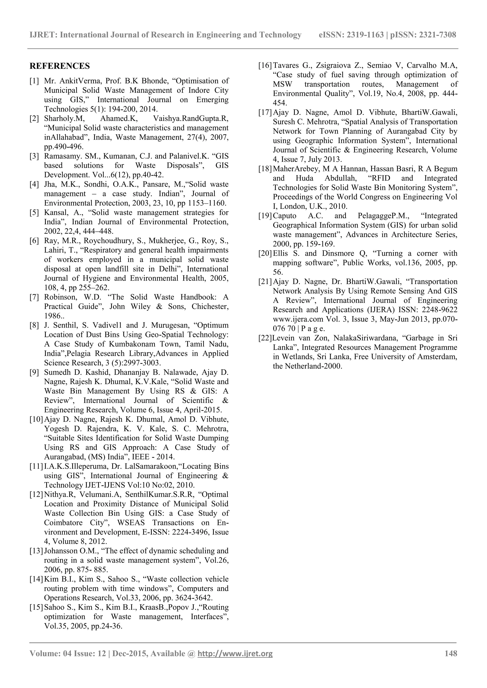 Solid waste management bin allocation and relocation by using remote ...