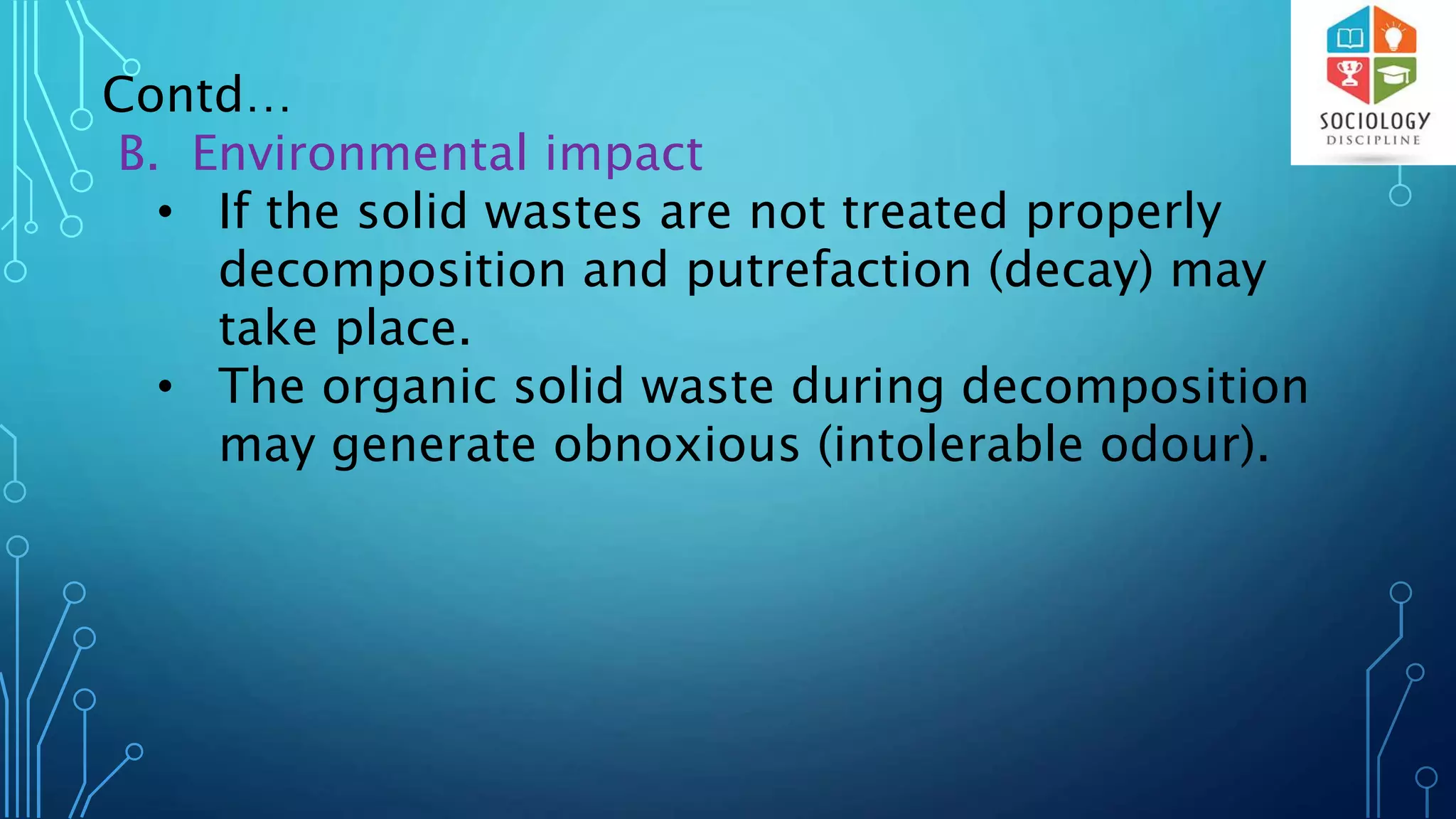 Solid waste management current risk and future remedies. | PPTX