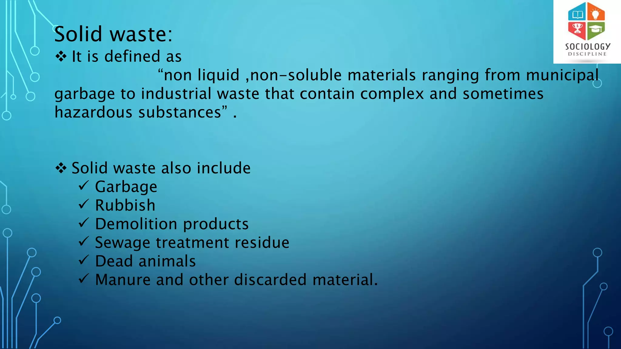 Solid waste management current risk and future remedies. | PPTX