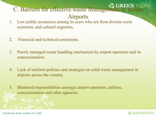 Solid waste management in airports | PPTX