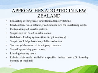 Solid waste management in new Zealand(NZ) | PPT