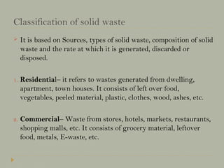 Introduction of Solid waste management | PPT