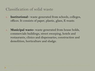 Introduction of Solid waste management | PPT