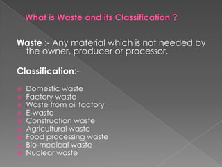 Solid waste management model | PPTX