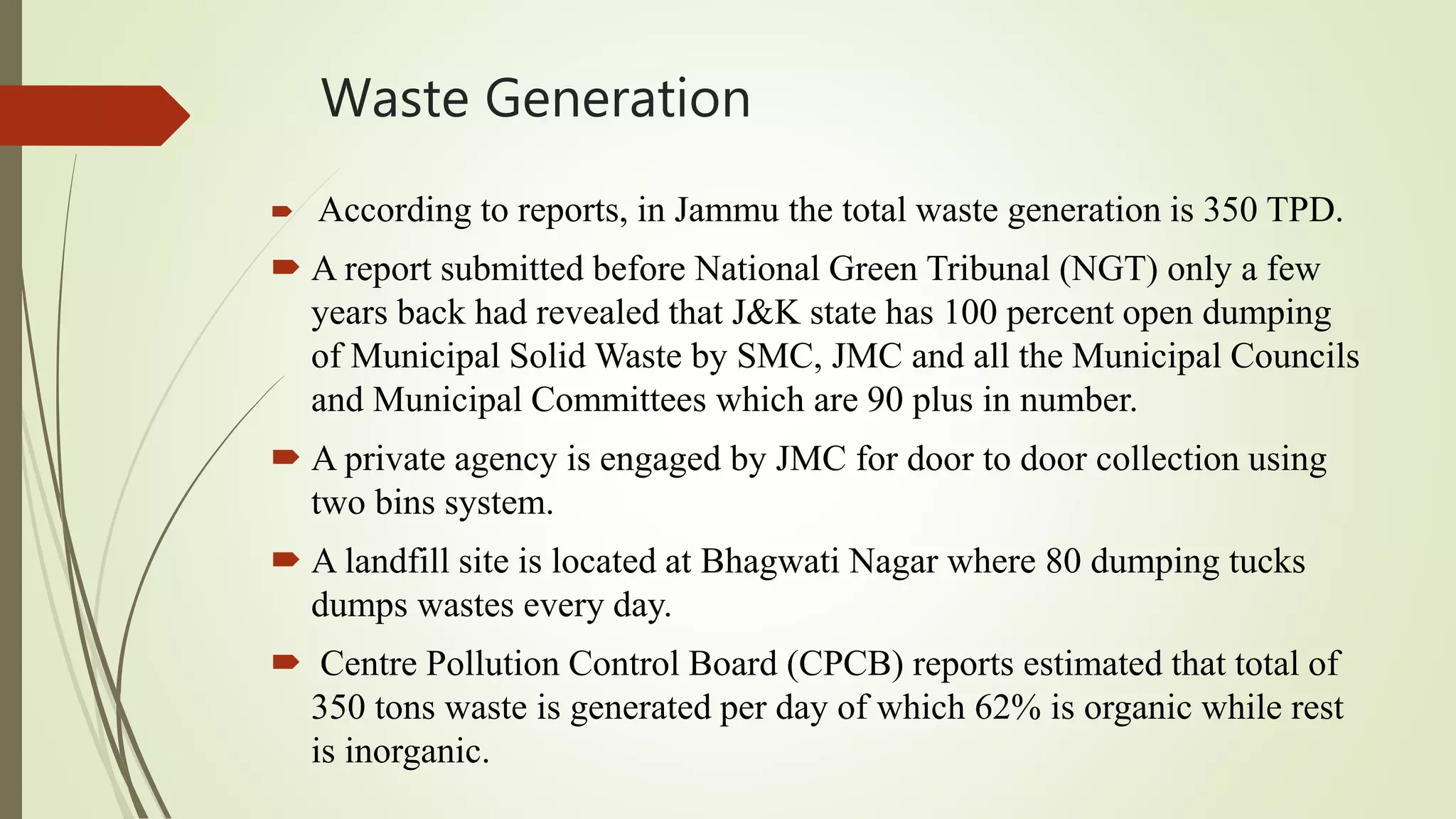 Solid waste management of jammu city | PPTX