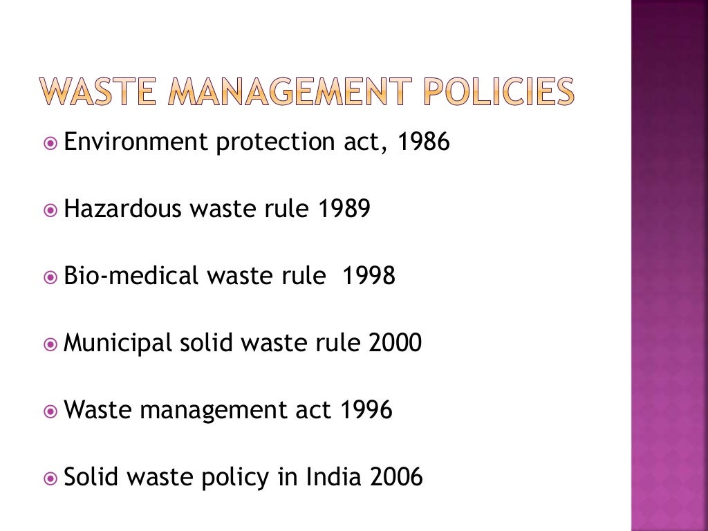 Solid waste management ppt