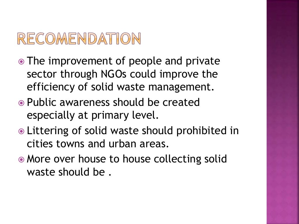 Solid waste management ppt