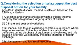 Solid waste management presentation | PPTX
