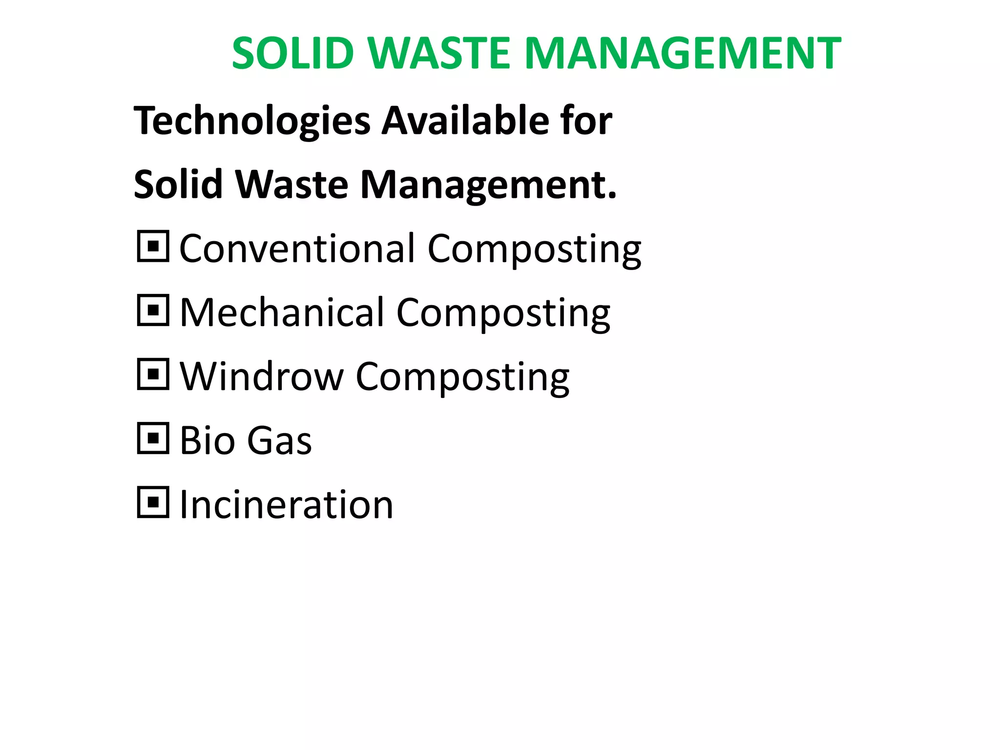 Solid waste management (swm) | PPT