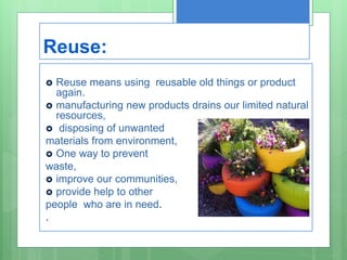 Solid waste management using 4 r | PPTX