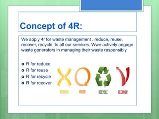 Solid waste management using 4 r | PPT