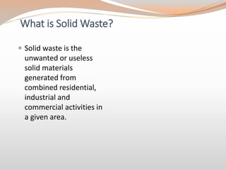 Solid waste management | PPTX