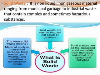 Solid waste management | PPTX
