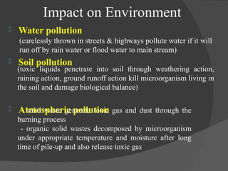 Solid waste pollution | PPT