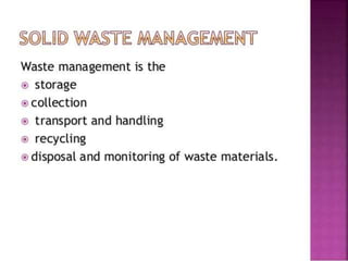 Solid waste pollution | PPTX