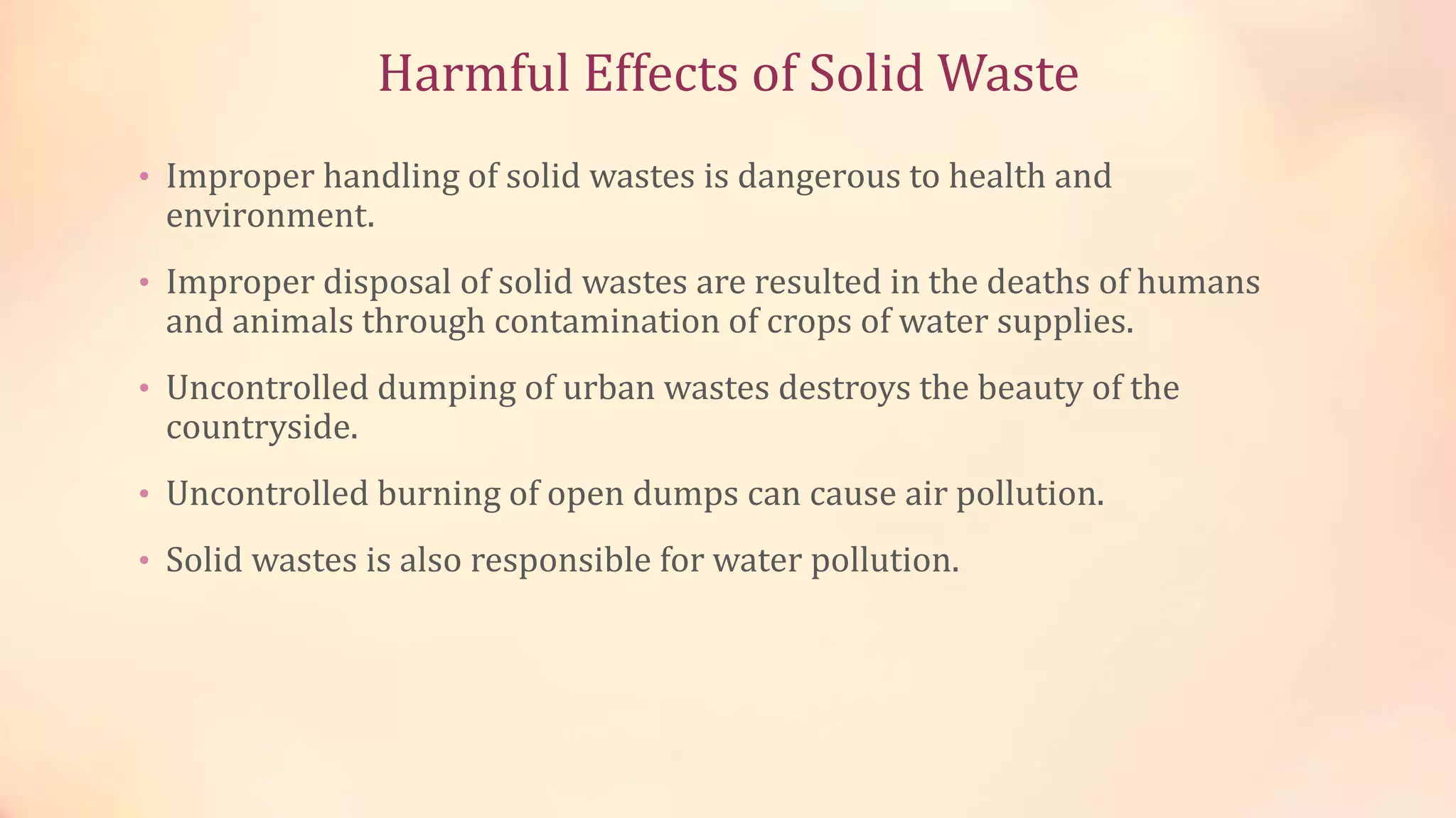 Solid waste pollution | PPTX