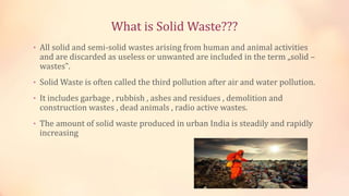 Solid waste pollution | PPTX