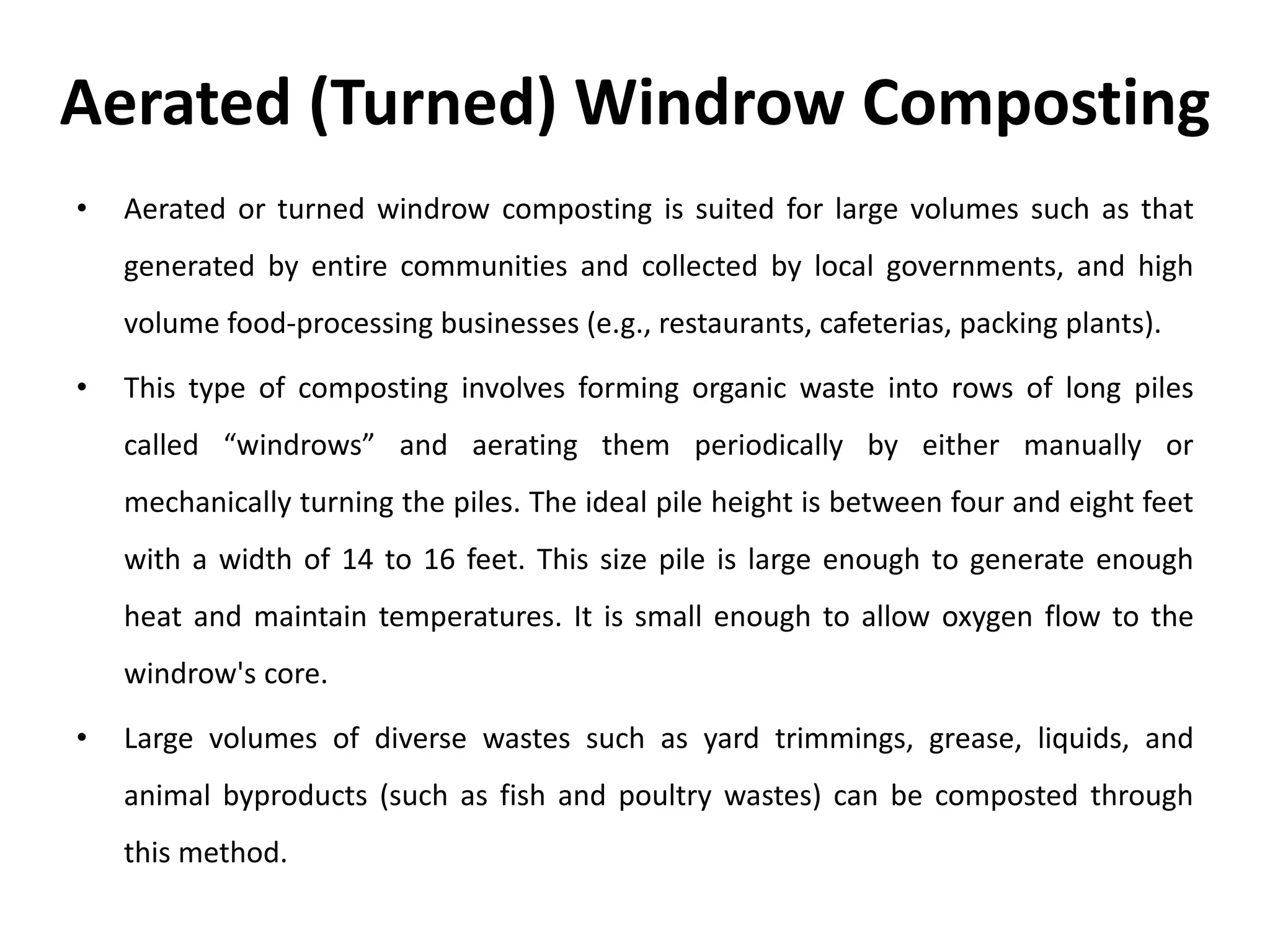 Solid waste treatment by composting | PPTX