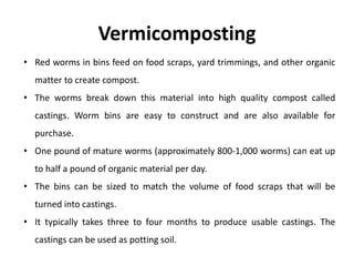 Solid waste treatment by composting | PPTX