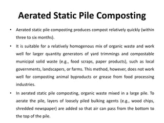 Solid waste treatment by composting | PPTX