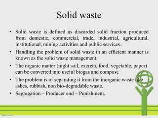 Solid wast mangement | PPTX