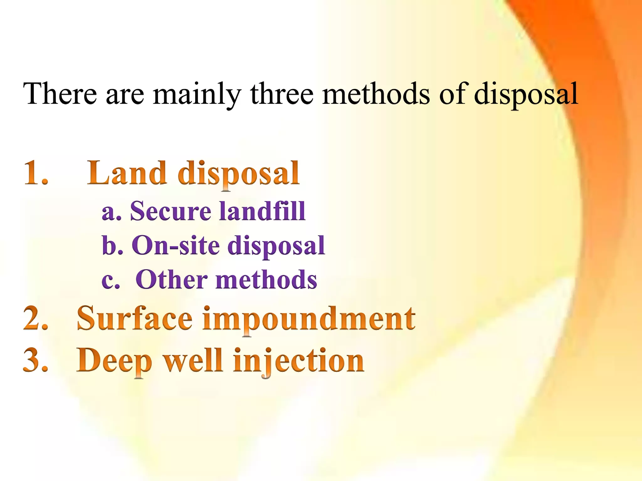 Hazardous Solid waste disposal | PPTX