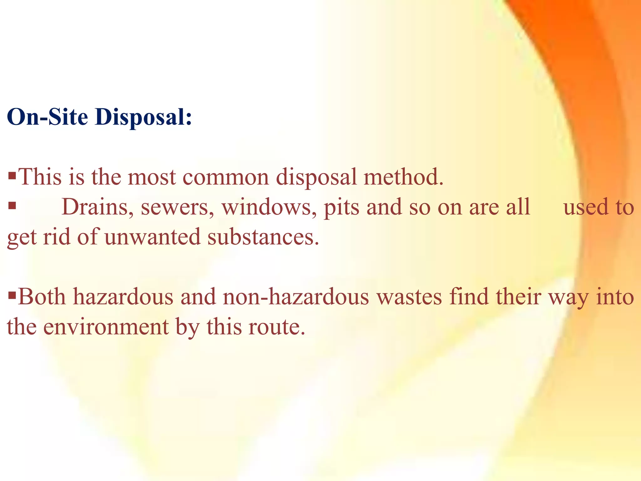 Hazardous Solid waste disposal | PPTX