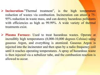 Hazardous Solid waste disposal | PPTX